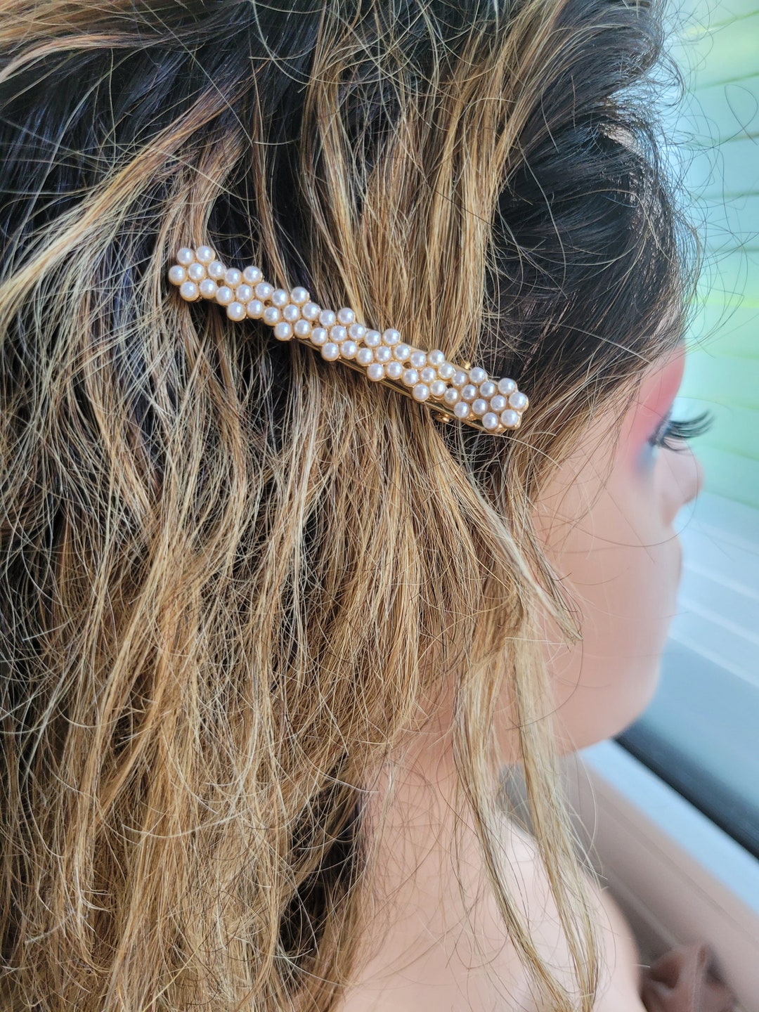 Pearl Clip - Gold Hair Barrette - Bridal Hair Accessories - Etsy