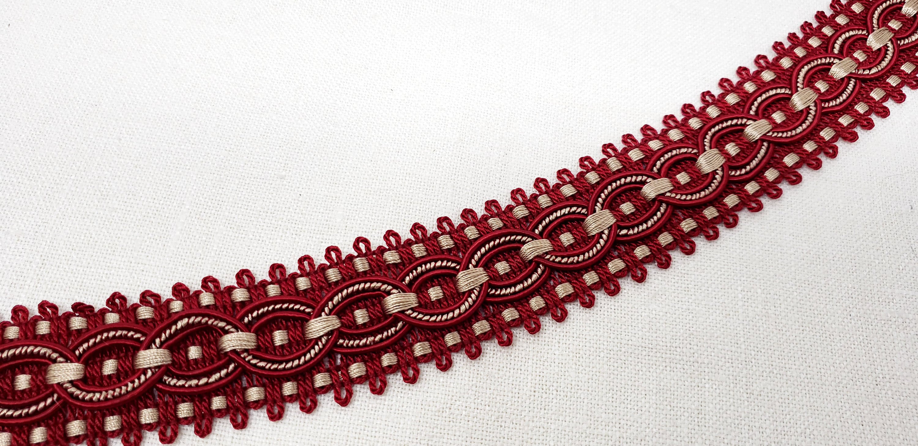 GRECO Red Tape Trim, Drapery, Upholstery, Pillows, Home Decor, by the ...