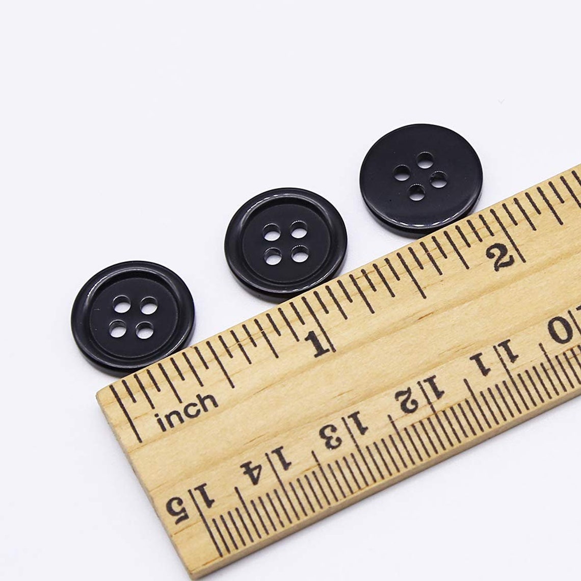 5/8 Inch Black Buttons, Sewing Buttons, 80 Pc - Etsy