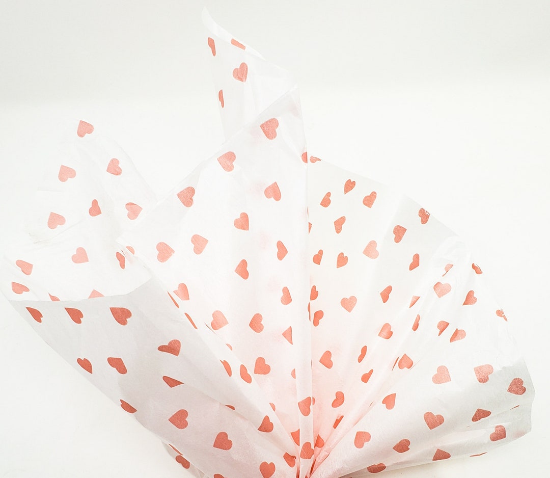 Heart Tissue Paper, Valentine Tissue Paper, Valentines Day - Etsy