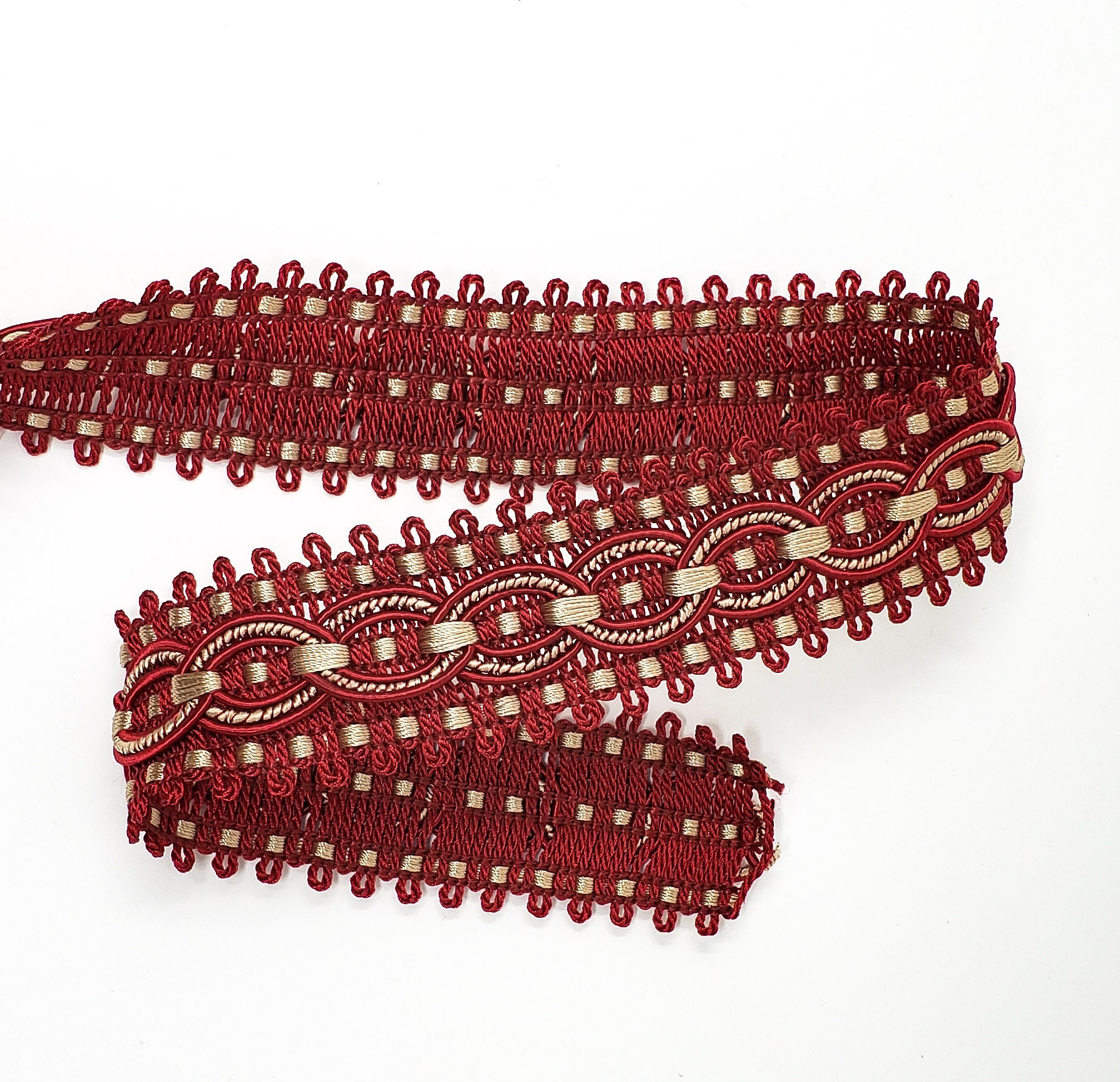 GRECO Red Tape Trim, Drapery, Upholstery, Pillows, Home Decor, by the ...
