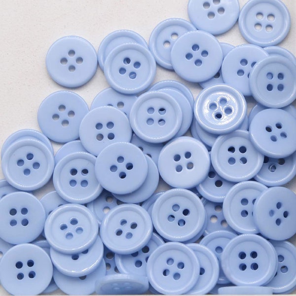 Light Blue Buttons - Etsy