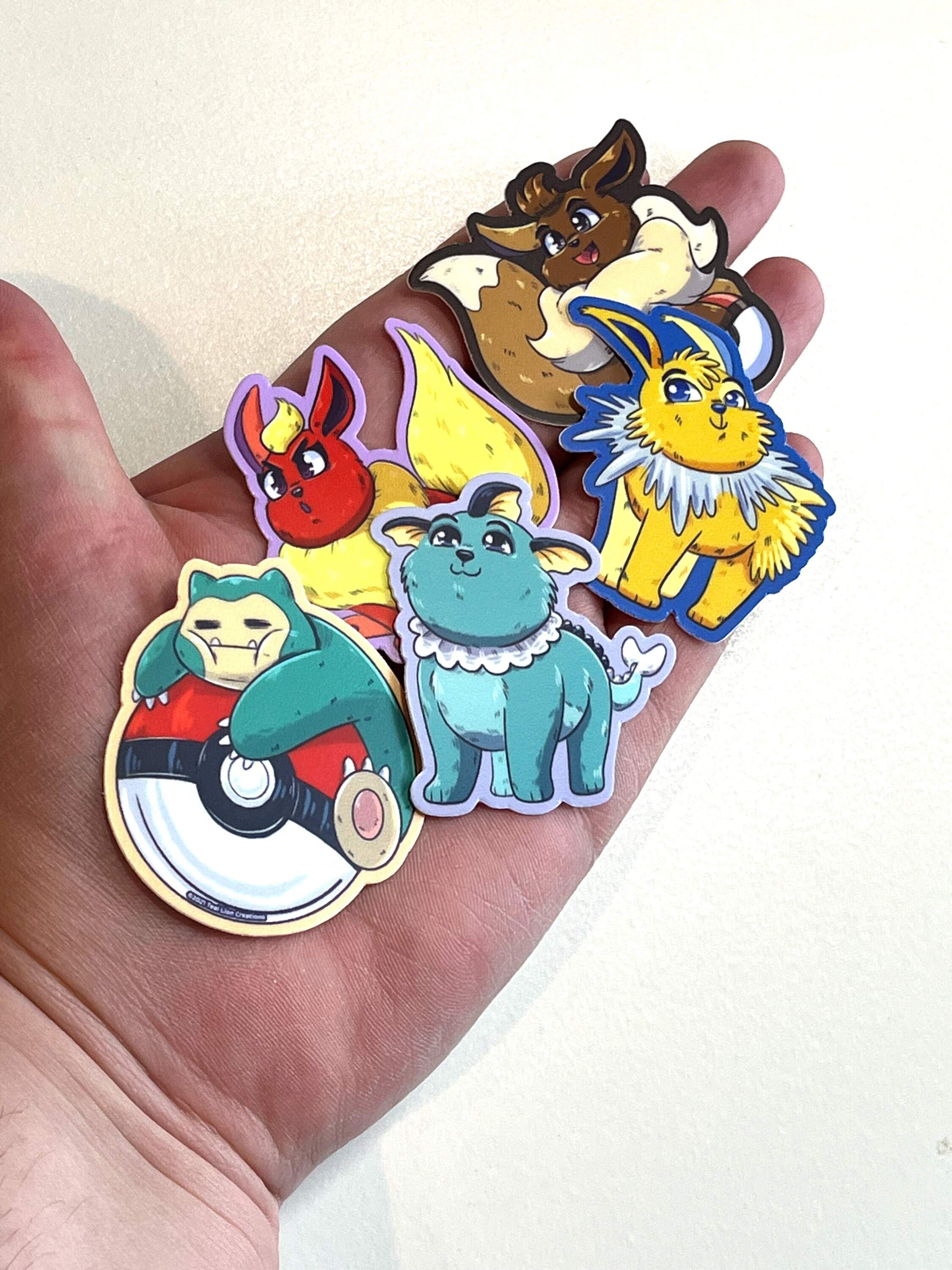 Flareon Sticker Pokemon Pokeball Gift for Gamers Gift for Boy or Girl ...