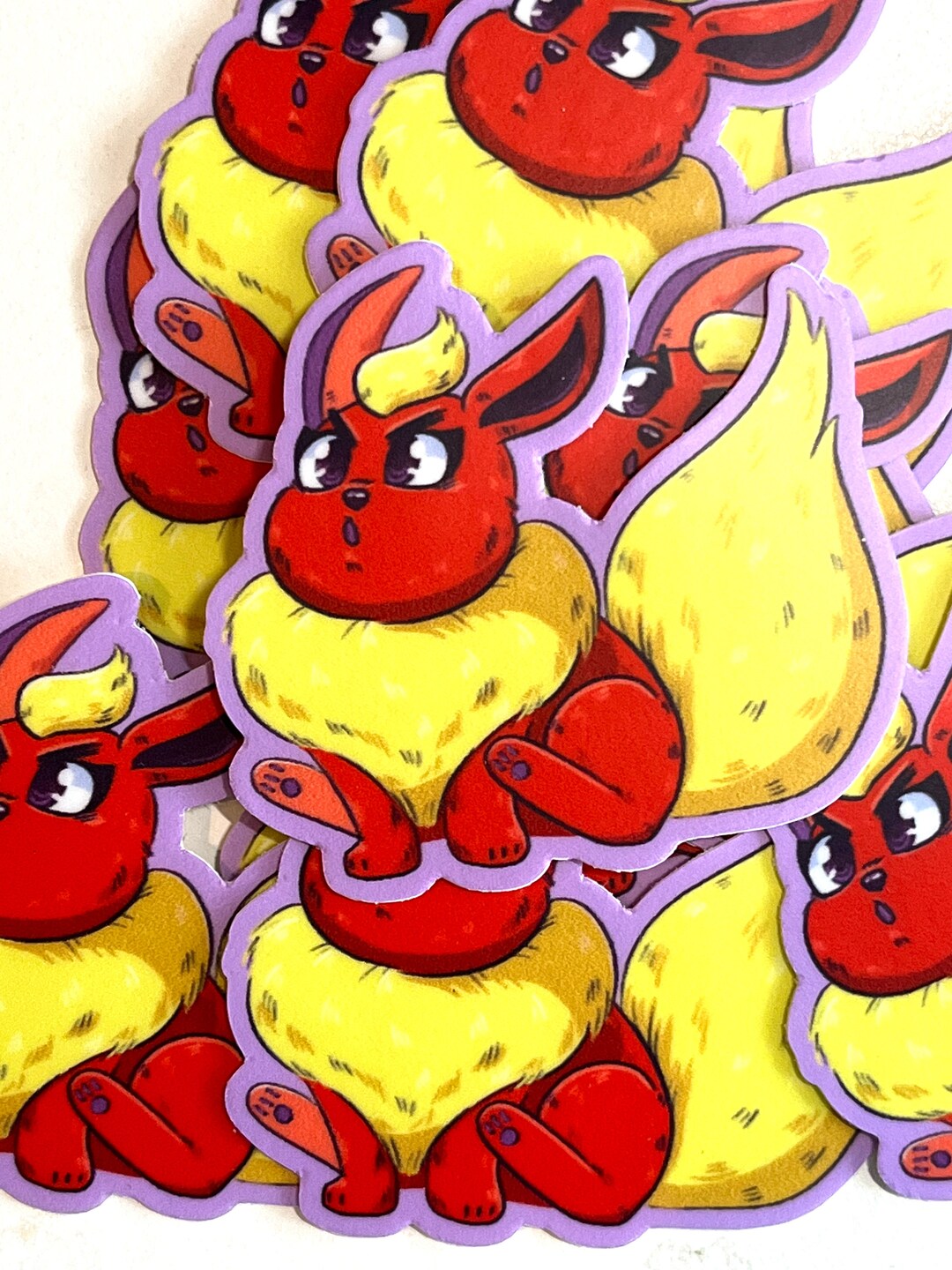 Flareon Sticker Pokemon Pokeball Gift for Gamers Gift for Boy or Girl ...