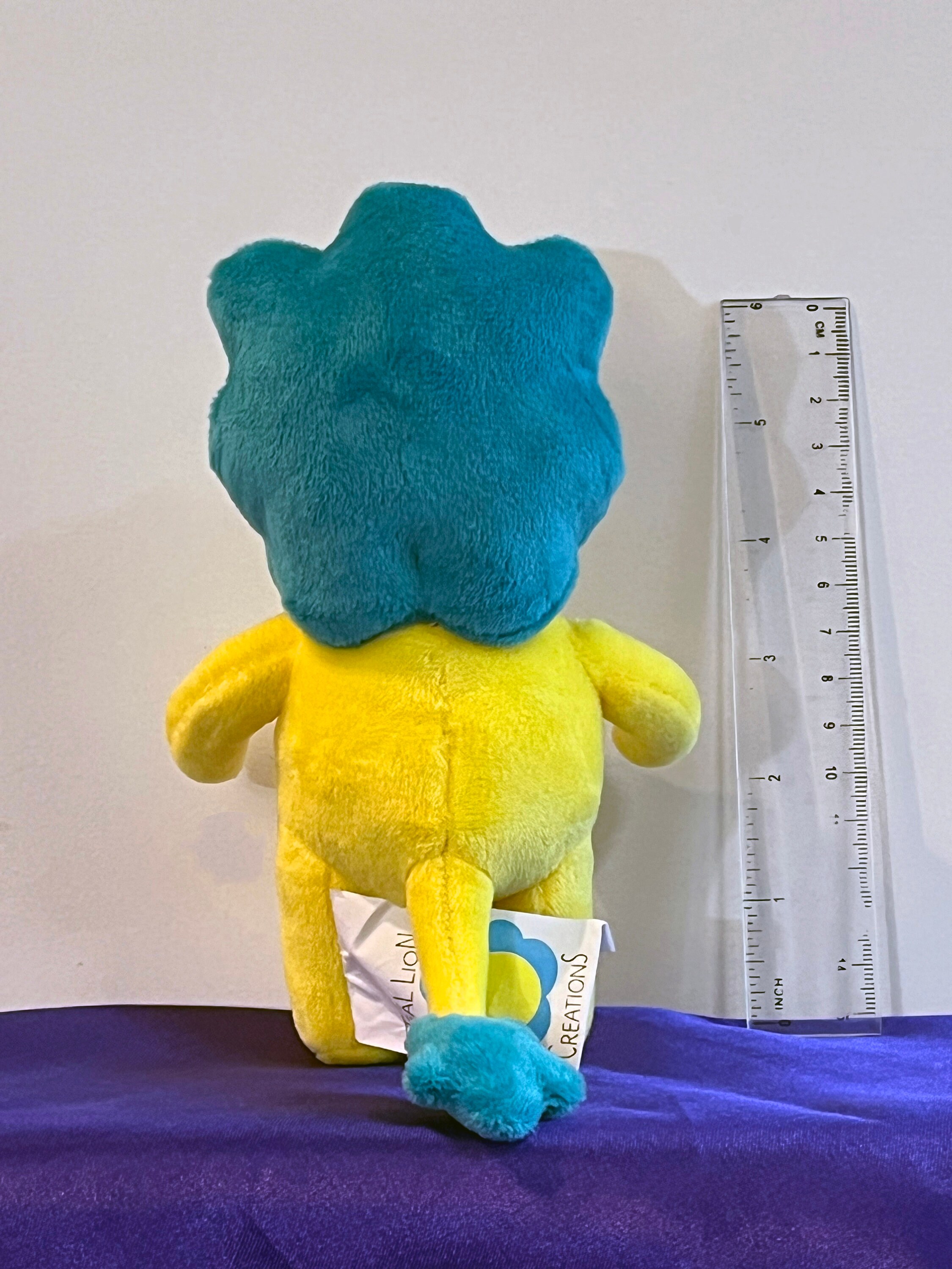 Teal Lion Plush, 6 Inch Stuffed Animal - Etsy