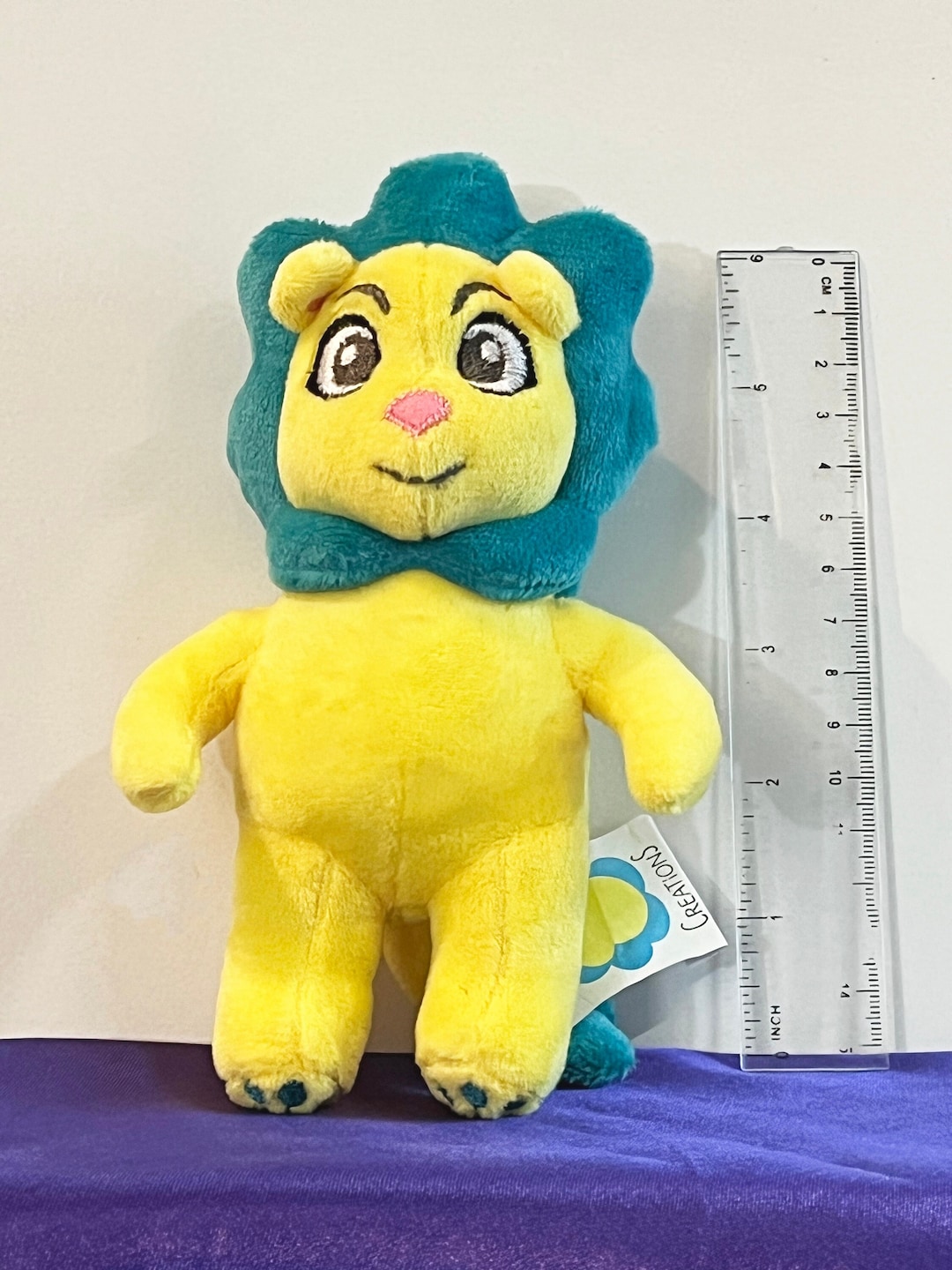Teal Lion Plush, 6 Inch Stuffed Animal - Etsy