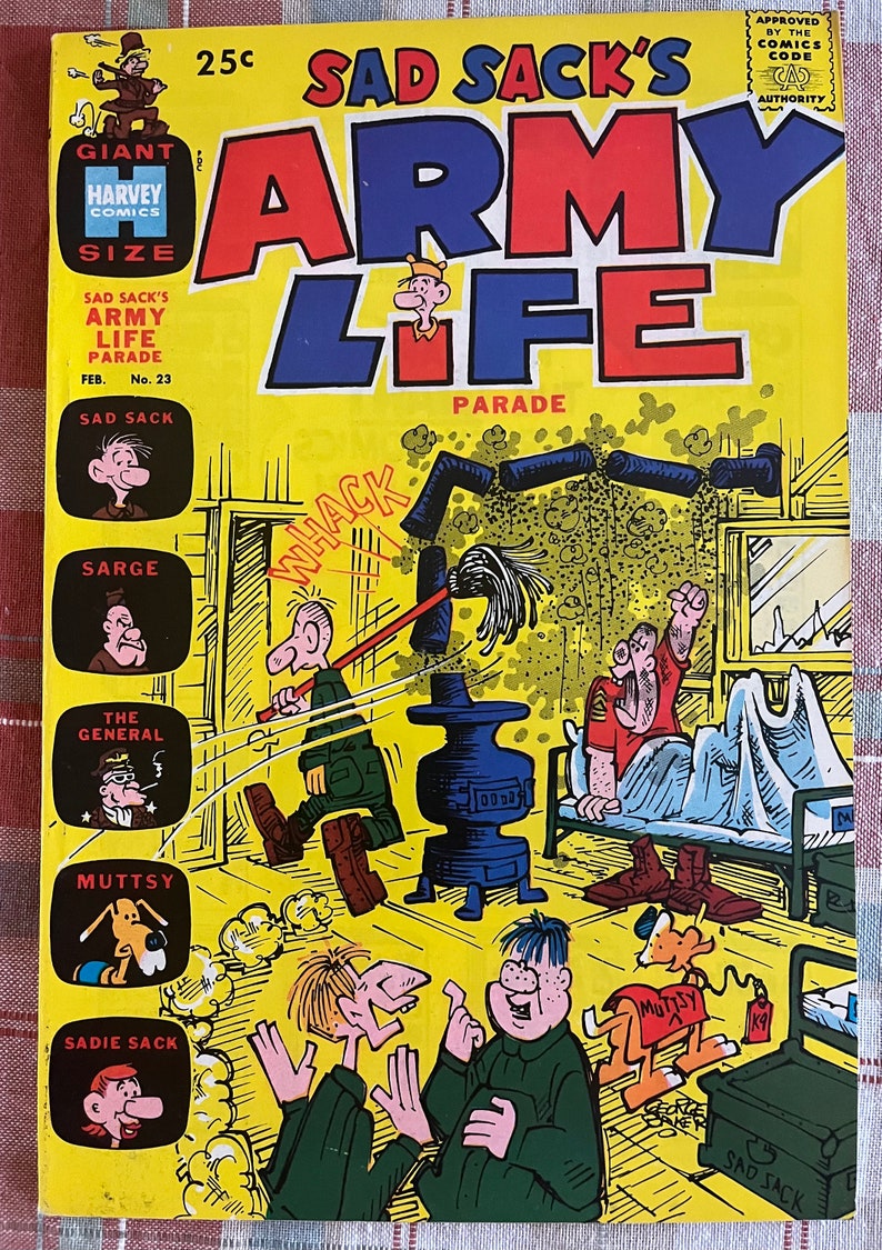 Sad Sack’s Army Life #23 & 25 1969 Harvey Comics NM File Copies - Etsy