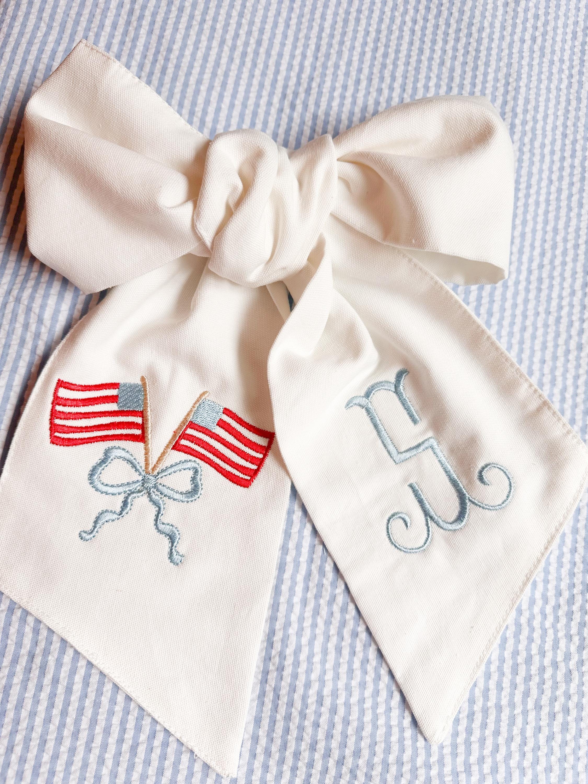 Patriotic Themed Wreath Sash, 4th of July, Wreath Sash, Personalized ...