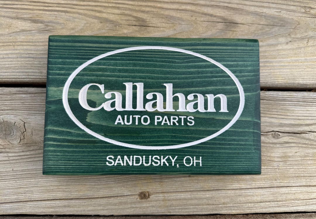 Callahan Auto Parts Table Top Sign - Etsy