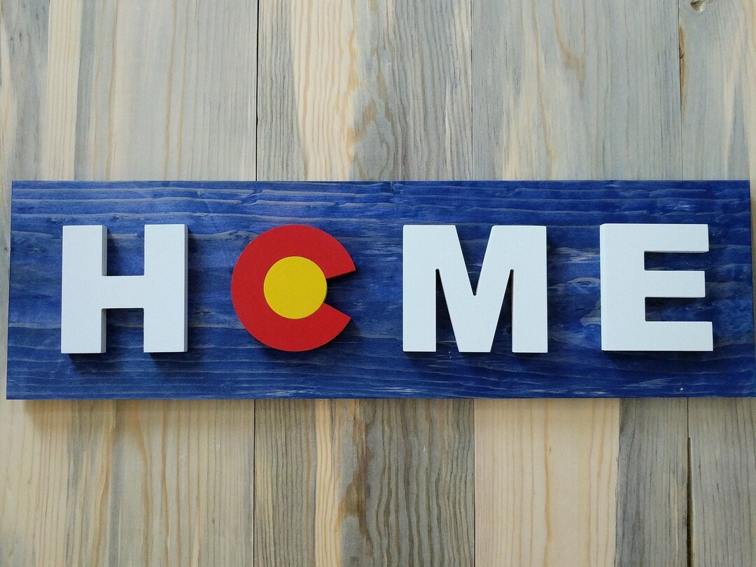 Colorado Home Flag/colorado Welcome Sign - Etsy