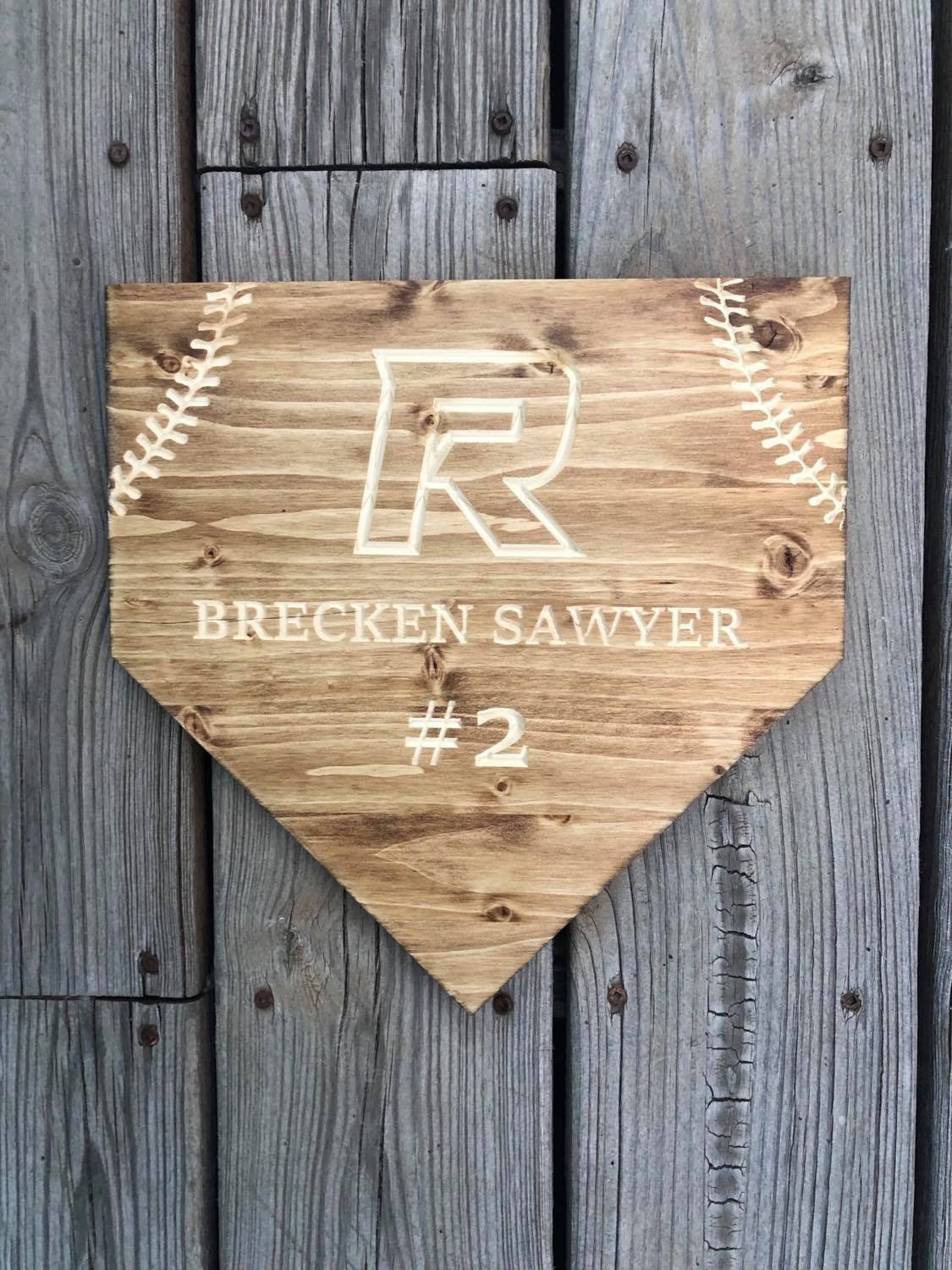 Rustic Baseball Plaque/baseball Team Awards - Etsy