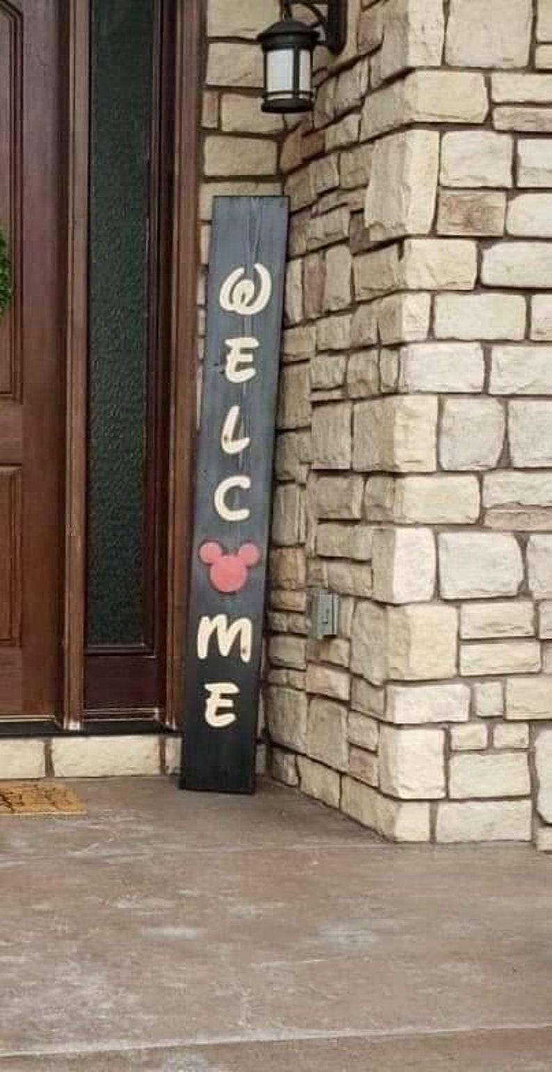 Disney Mickey Welcome Sign - Etsy