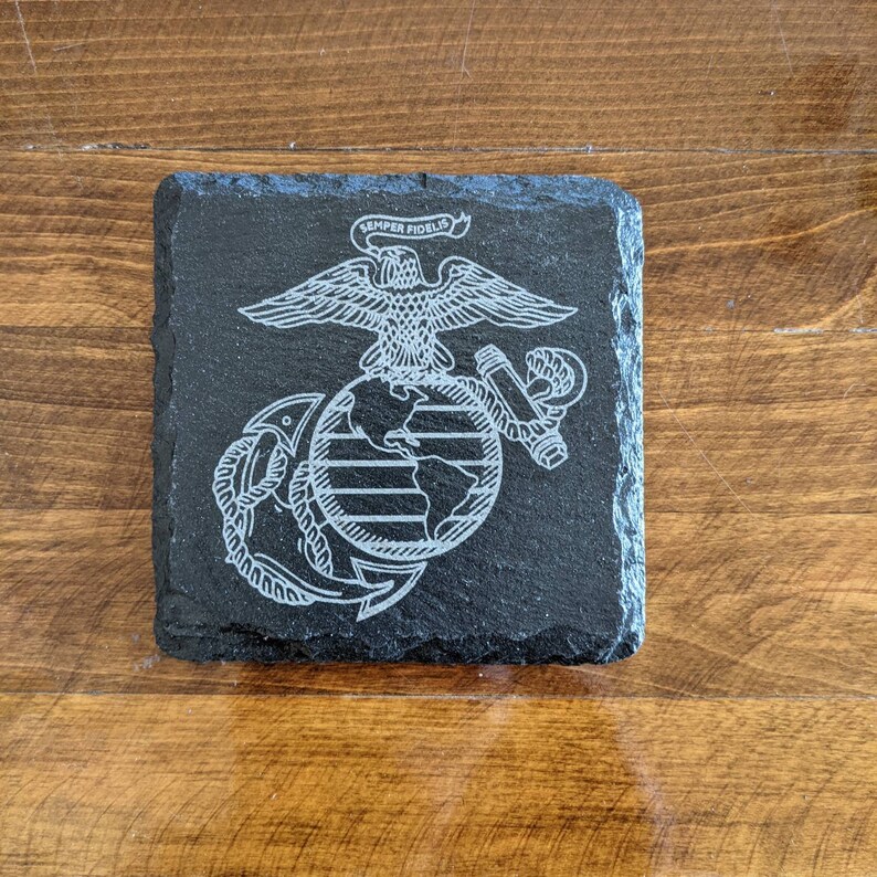 Marine Corps Tile Coasters / USMC Coasters | Etsy