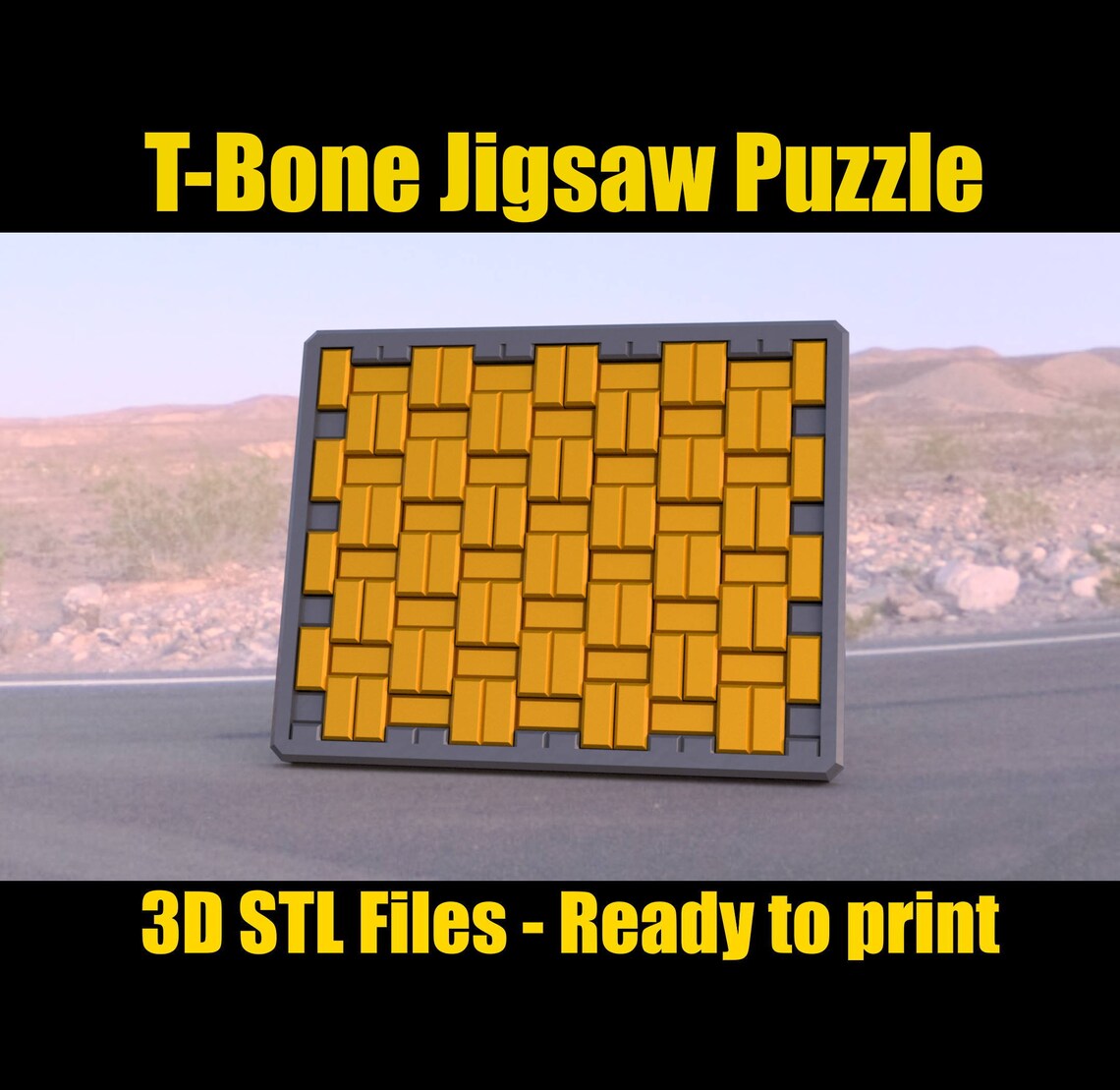 T-bone Jigsaw Puzzle Digital STL Files - Etsy