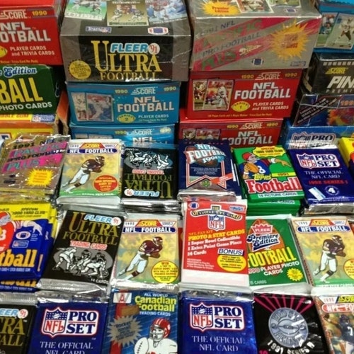 Old Unopened Packs Baseball Cards From Wax Box Vintage 100 - Etsy