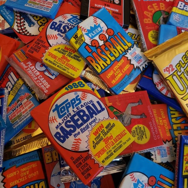Box Of Unopened Baseball Cards - Etsy