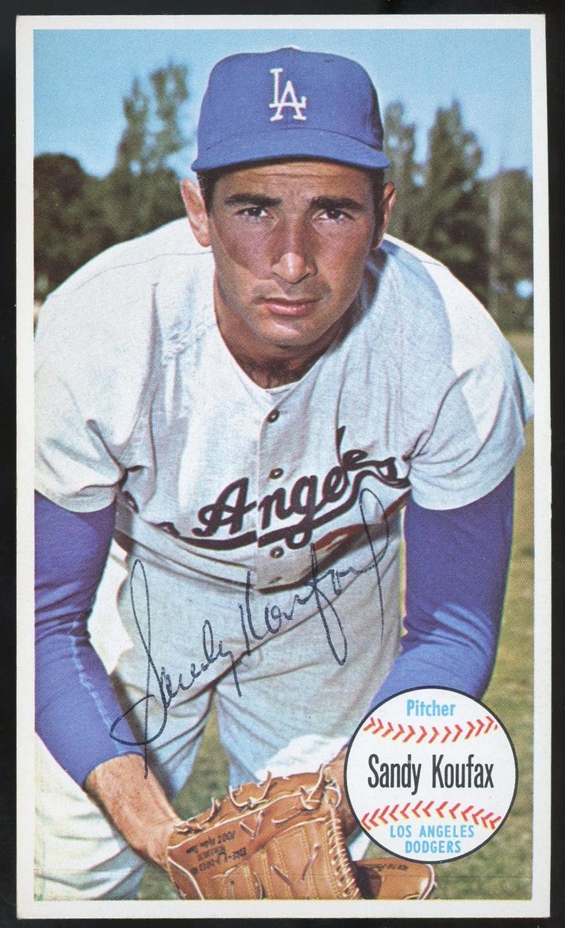 1964 Topps Sandy Koufax 3 Los Angeles Dodgers Autographed - Etsy