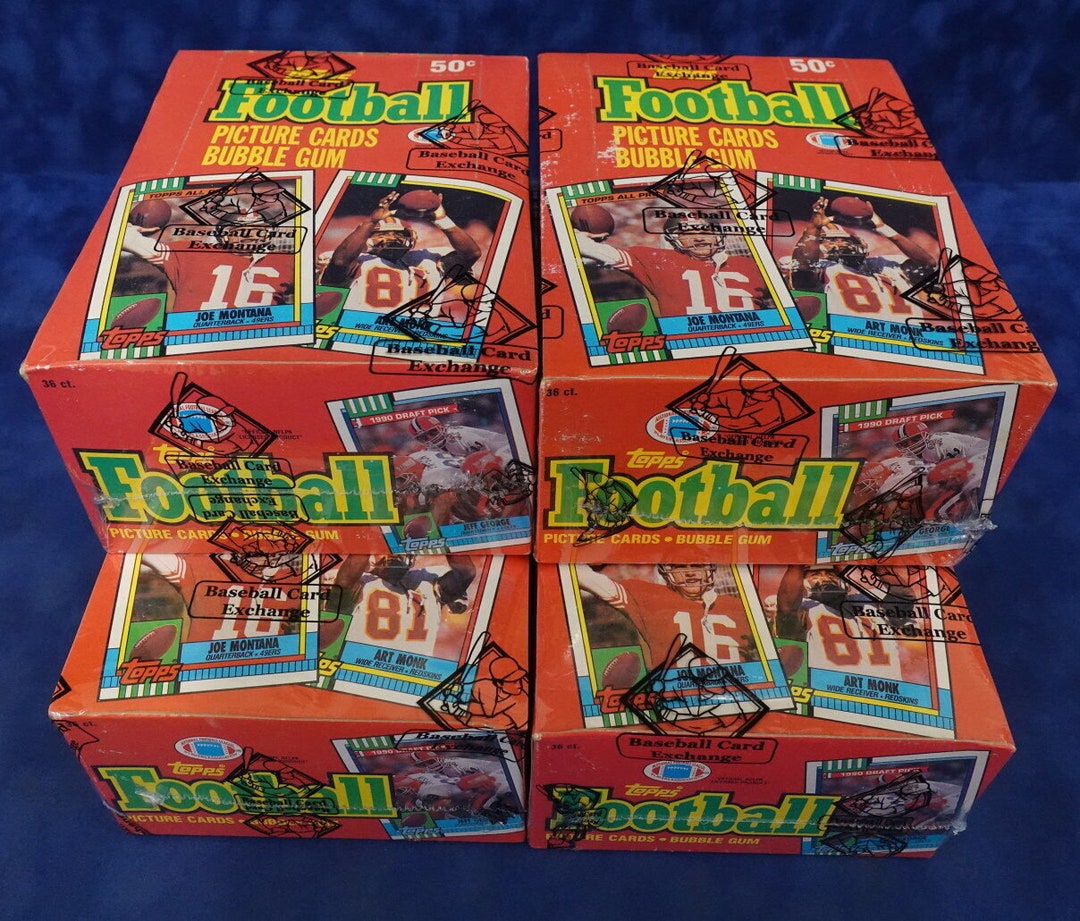 1990 Topps Football Wax Box Factory Sealed BBCE Authenticated - Etsy
