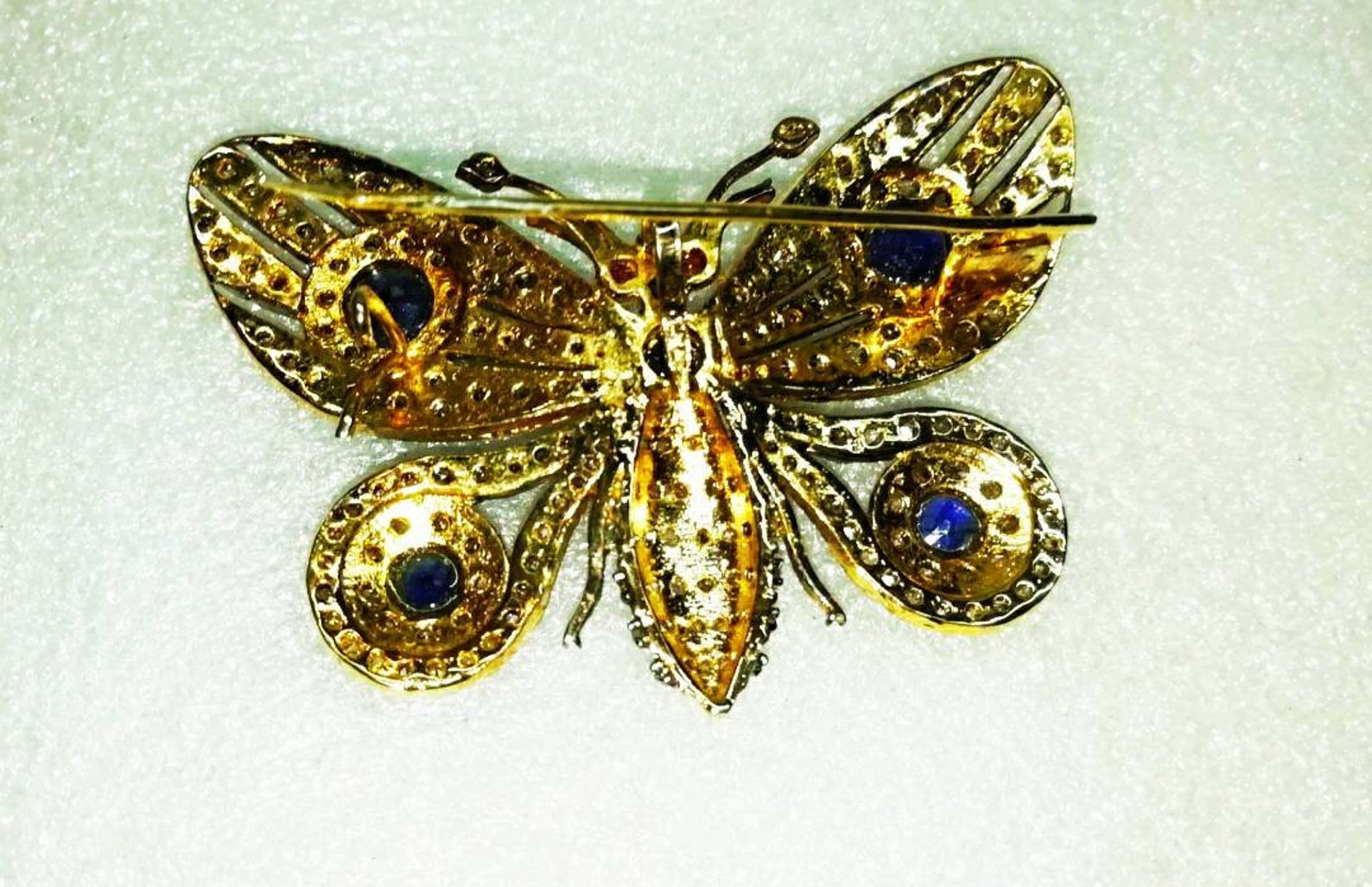 Victorian Rose Cut Diamond Flies 4.24ct Diamond Ruby/blue | Etsy