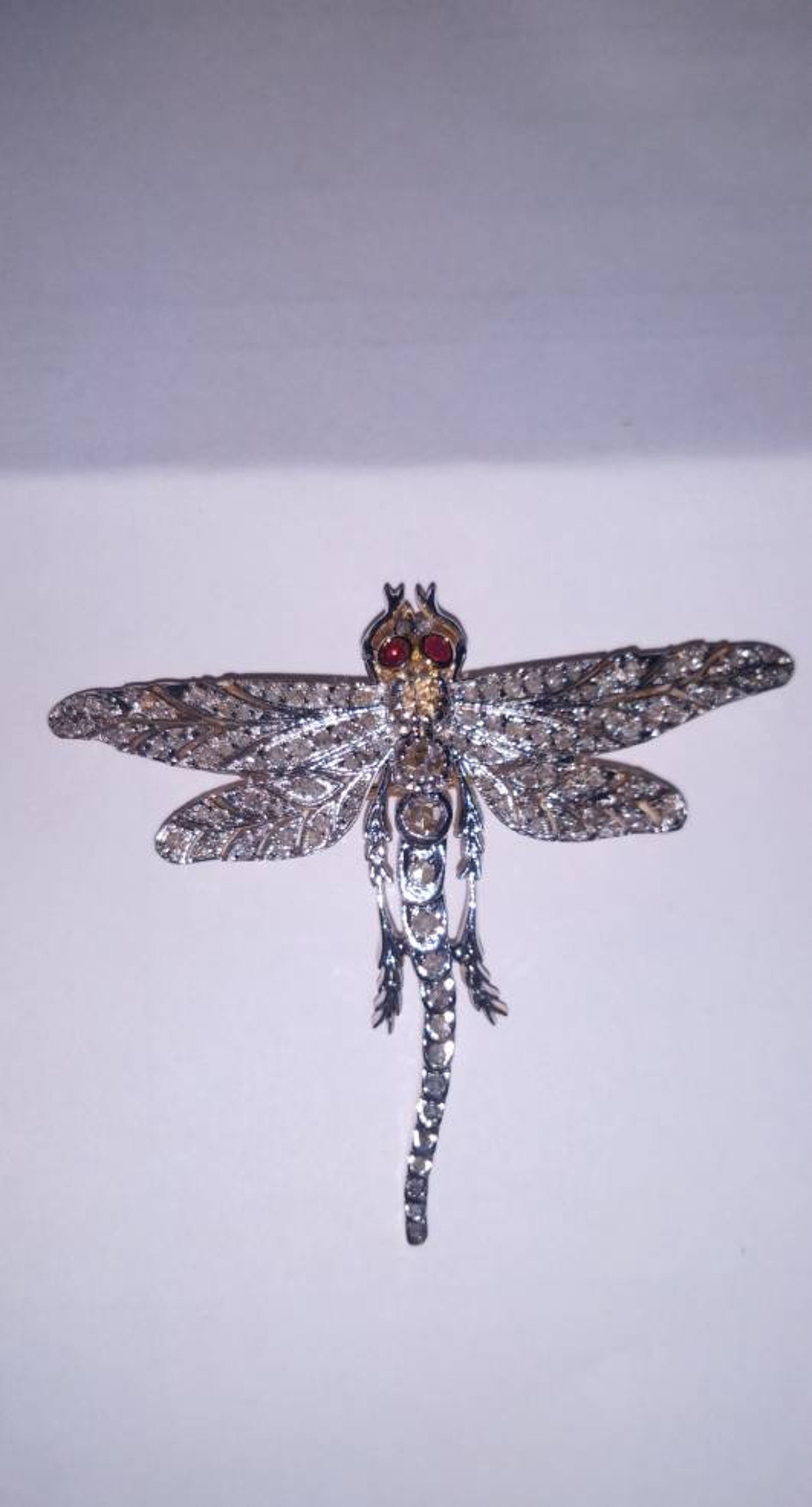Victorian Rose Cut Diamond Flies 4.24ct Diamond Ruby Silver - Etsy