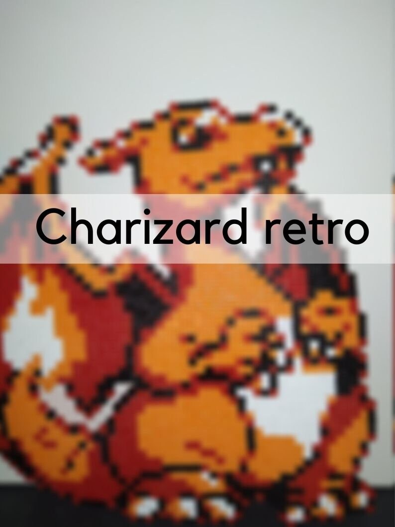 Wall Decoration Charizard Retro Sprite From the Video Game - Etsy