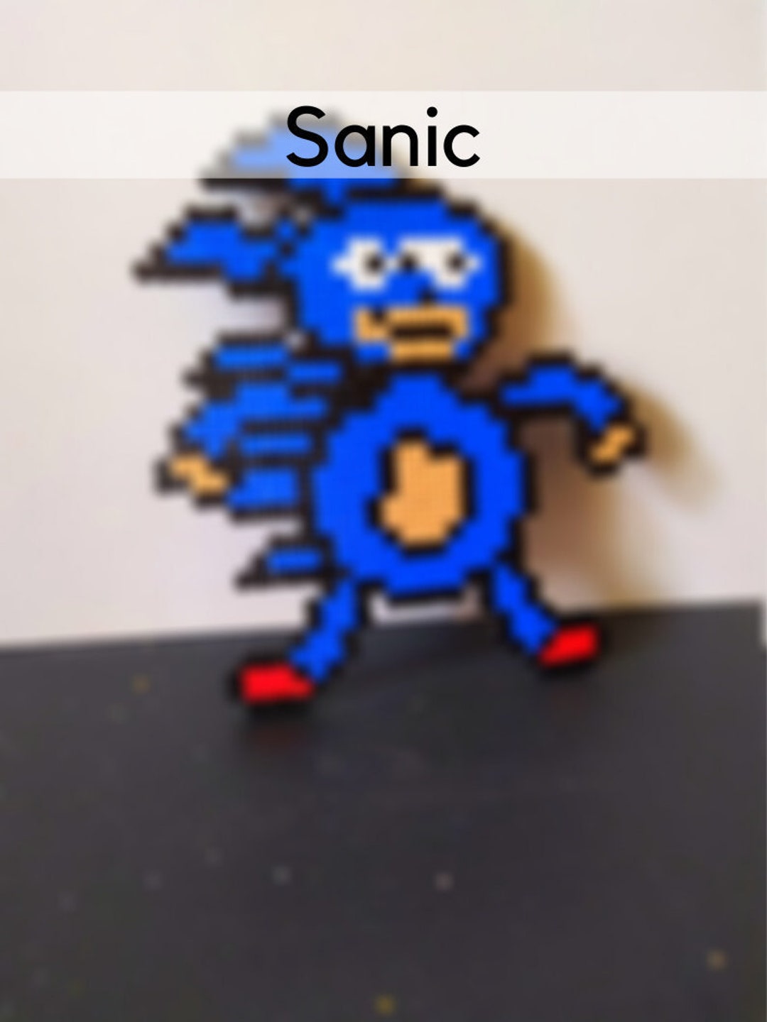 Wall Decoration Sanic Sprite From Video Game / Meme Subject Characters ...