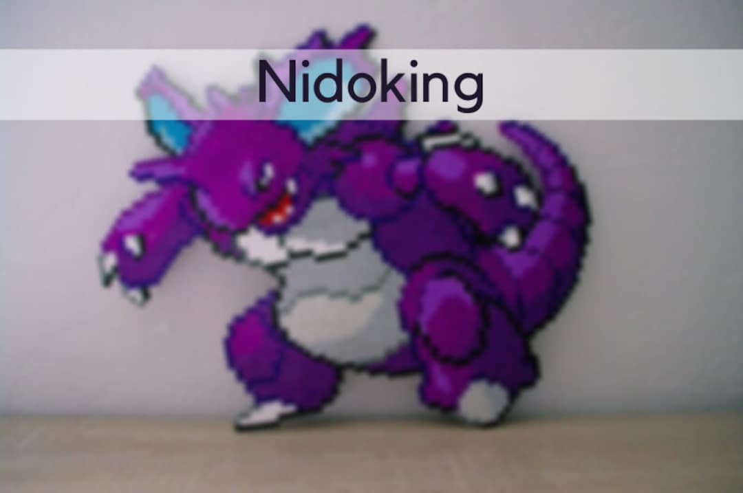 Wall Decoration Nidoking Sprite From Pokemon Video Game Subject ...