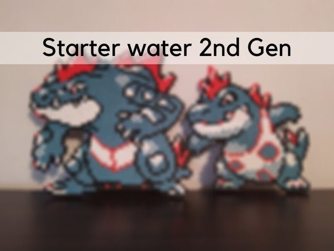 Wall Decoration Retro Croconaw & Feraligatr Sprite From the Video Game ...