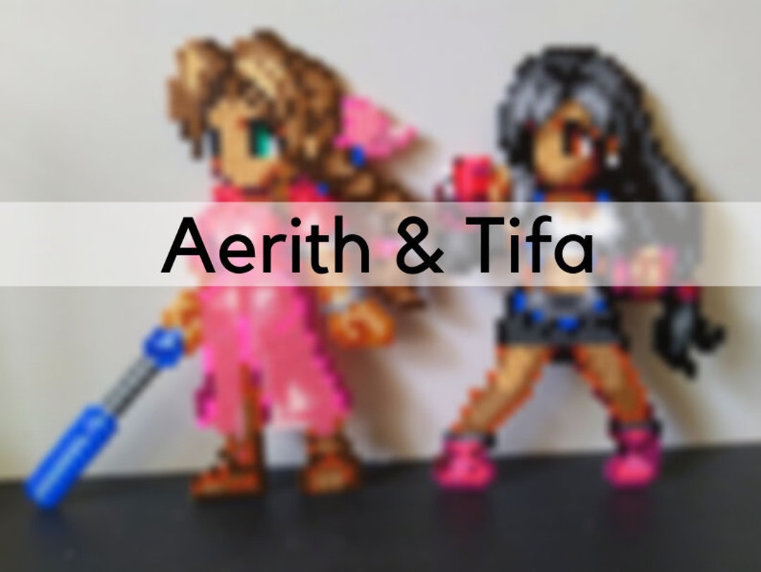 Wall Decoration Tifa / Aerith Sprite From the Video Game Final Fantasy ...