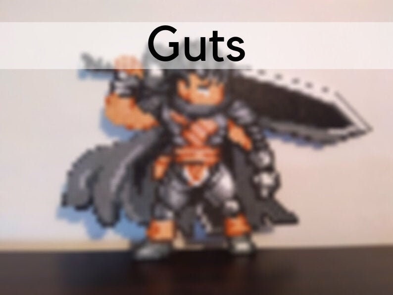 Wall Decoration Berserk Guts Sprite From the Video Game - Etsy