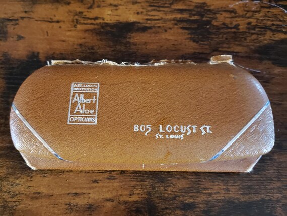 Antique Eyeglasses. Albert Aloe w/case - Gem