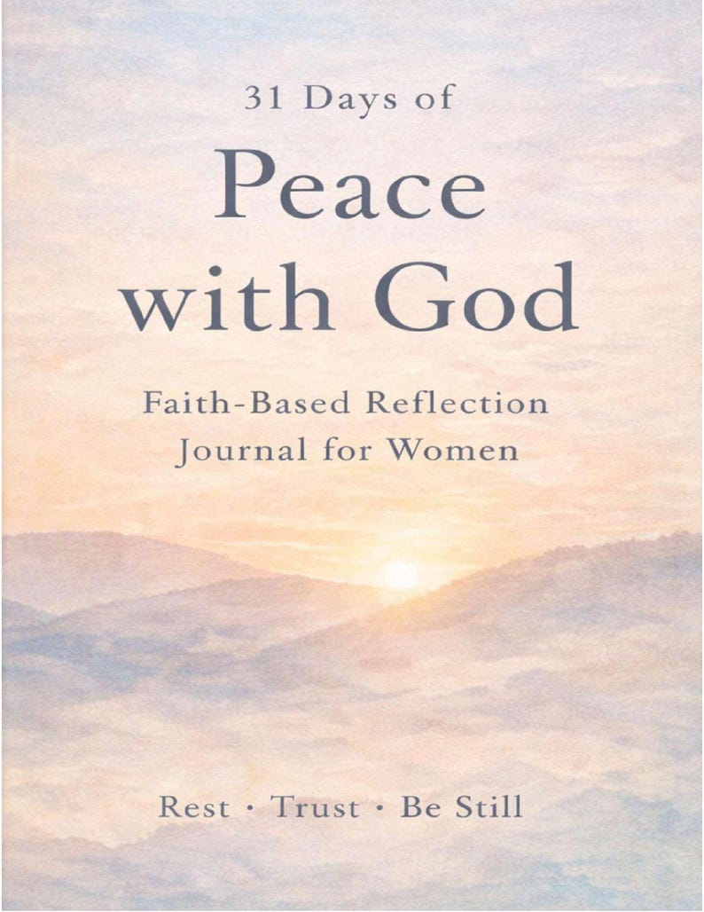 31 Days of Peace Devotional Journal | Scripture Reflection for Women ...