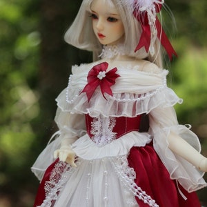 Doll Clothes,1/3 1/4 Bjd Clothes Doll Outfits for Bjd Girl Doll Dress ...