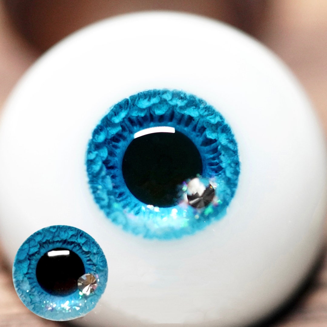 Blue Safety Eyesrealistic Resin Doll Eyes8mm 20mm Bjd Eyes - Etsy
