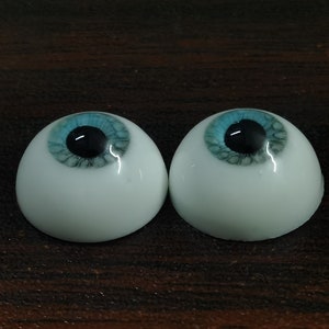 Realistic Resin Doll Eyes,blue Eyes,16mm 14mm 12mm Bjd Eyes,one Pair ...