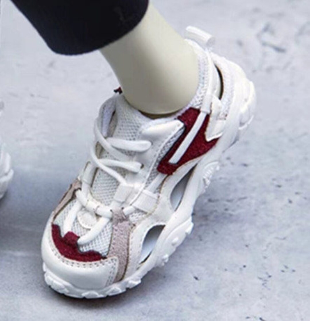 Miniature Doll Shoes Gym Shoes 1/4 1/3 Uncle Shoes for Bjd Doll or 70cm ...