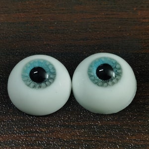 Realistic Resin Doll Eyes,blue Eyes,16mm 14mm 12mm Bjd Eyes,one Pair ...