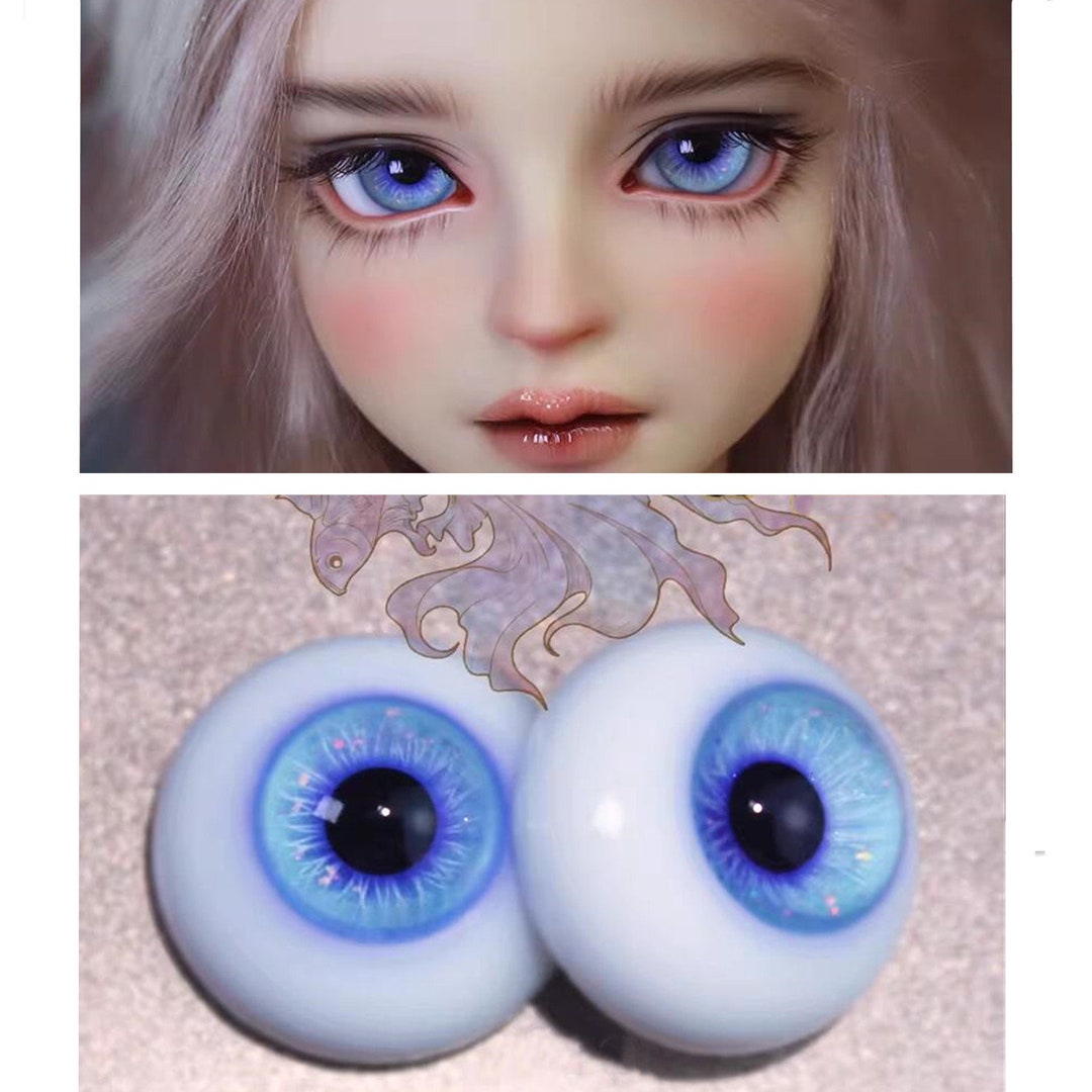 Realistic Eyes Blue Doll Eyes Glitter Eyes for BJD Ball - Etsy