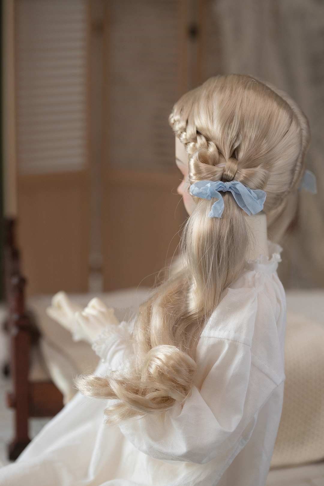 Soft Blonde Doll Wig 1/3 BJD Wig 8-9'' Bjd Wig,long Hair Wig Curly Wig ...