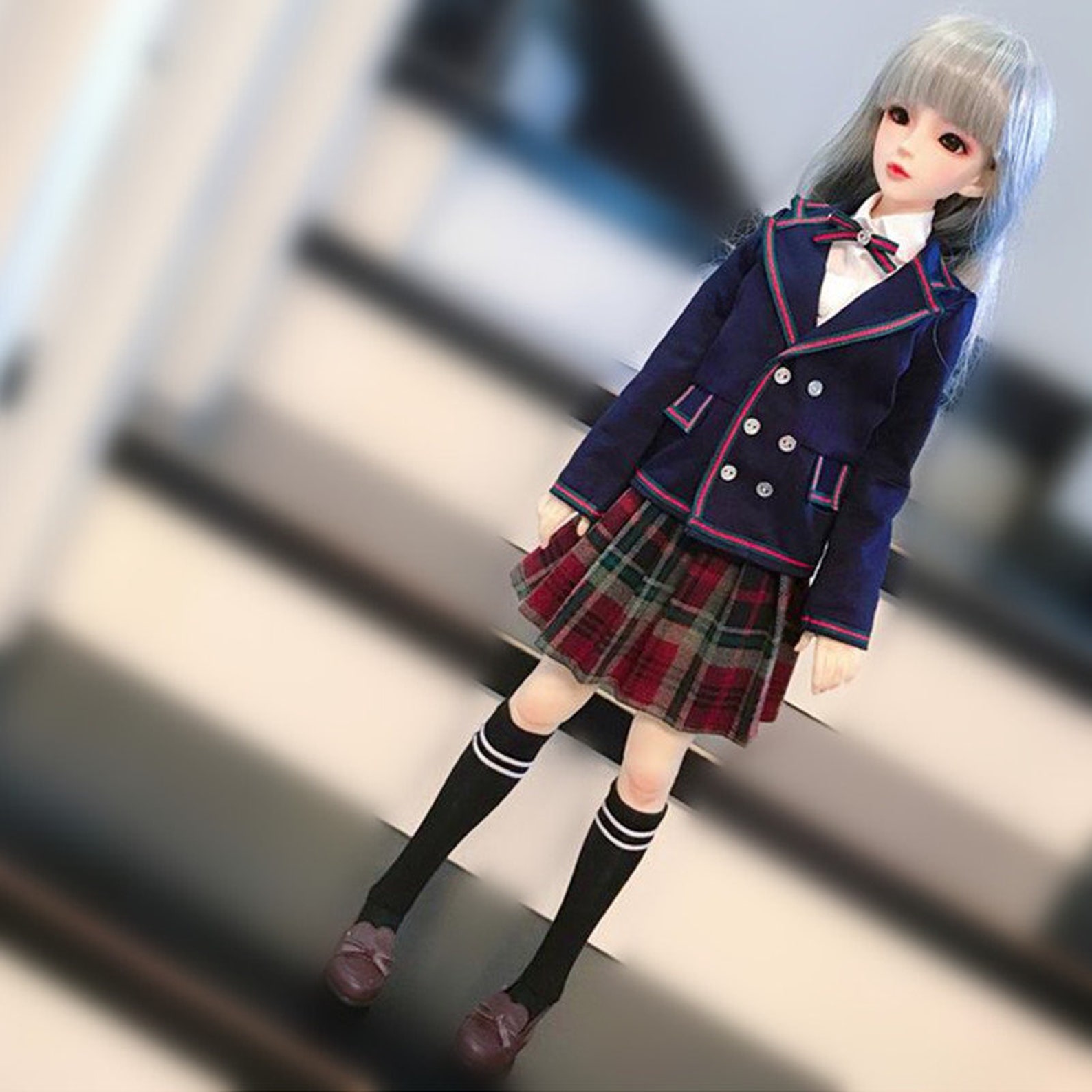 BJD Doll Clothes School Uniform for Dolls Accessoriesblue - Etsy