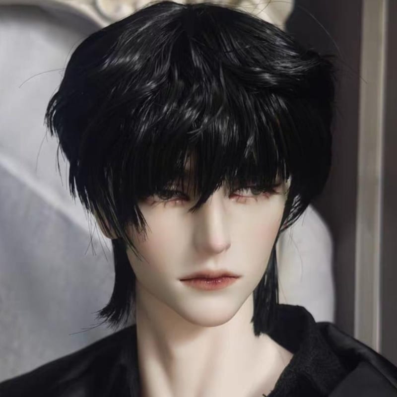 Bjd 1/4 Red Wig - Etsy