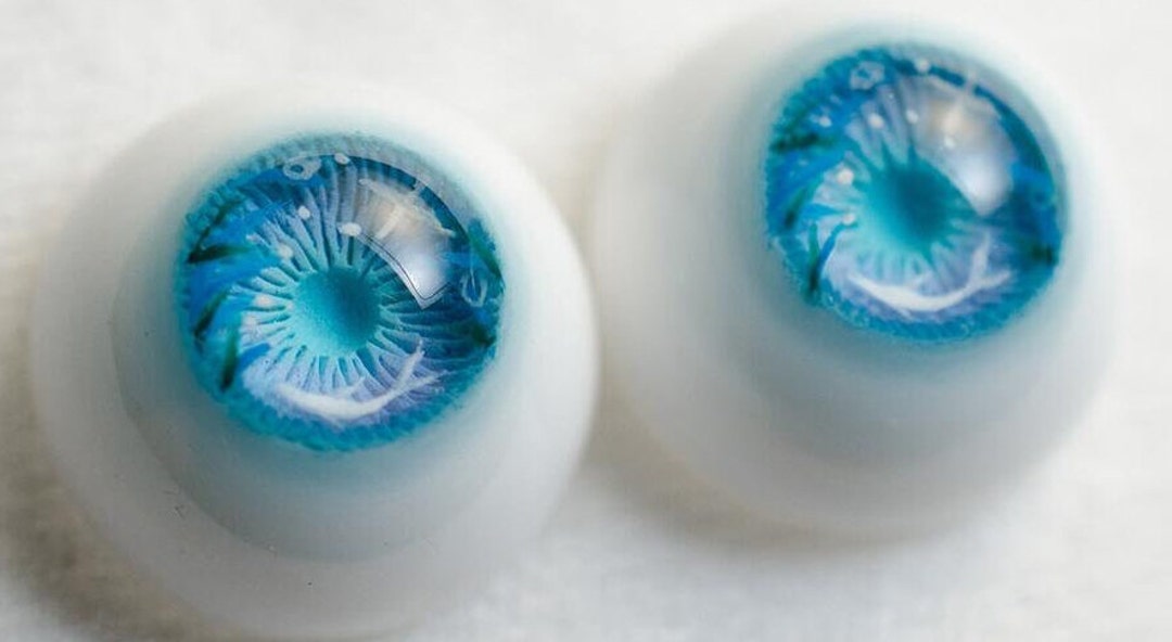Blue Realistic Resin Doll Eyes, BJD Safety Eyes (10mm-24mm) - Etsy