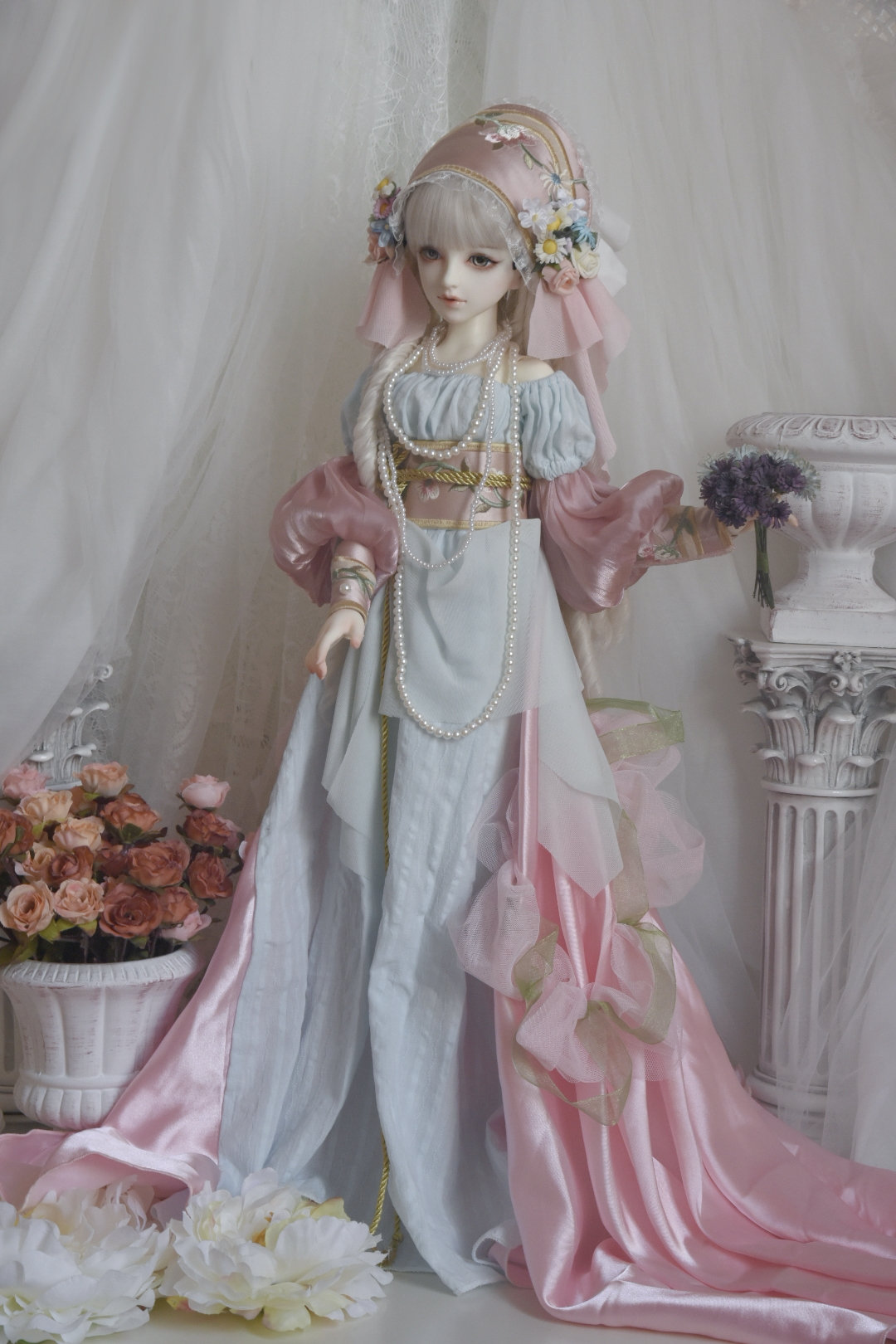 32％割引ホワイト系グランドセール DH61 ドール Rendia 1/4 SD BJD 球体関節人形 ハンドメイ おもちゃ/人形 趣味 ...