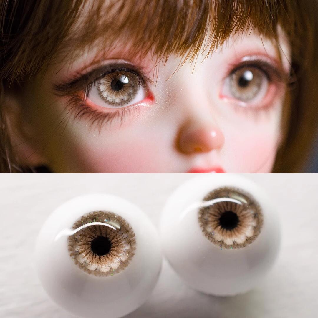 Realistic Eyes Brown Eyes for Dolls Accessorieshalf Round - Etsy