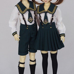 Custom Doll Clothes School Uniform Doll Clothing 1/3 Bjd Clothes ...