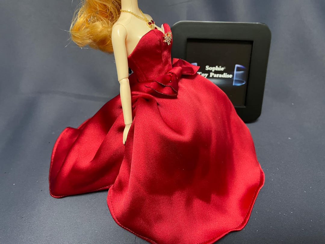 Custom Doll Clothes Red Doll Dress Bjd Outfits for 1/6 1/4 1/3 Bjd Doll ...