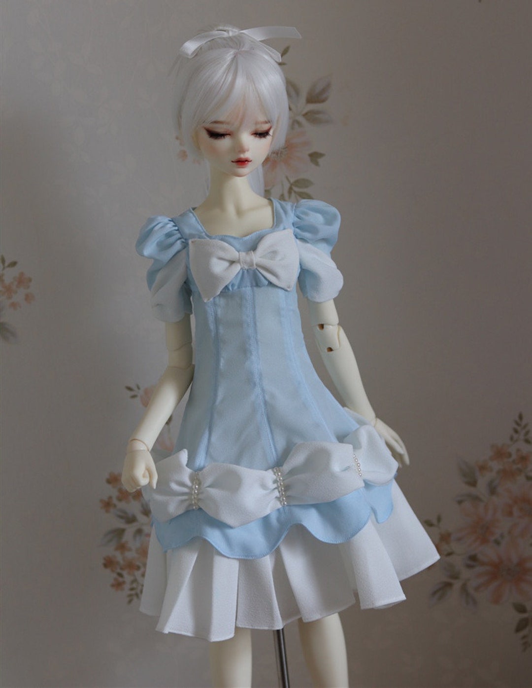 Cute Doll Clothes,blue Doll Dress,1/3 1/4 1/6 Bjd Clothes for Smart ...