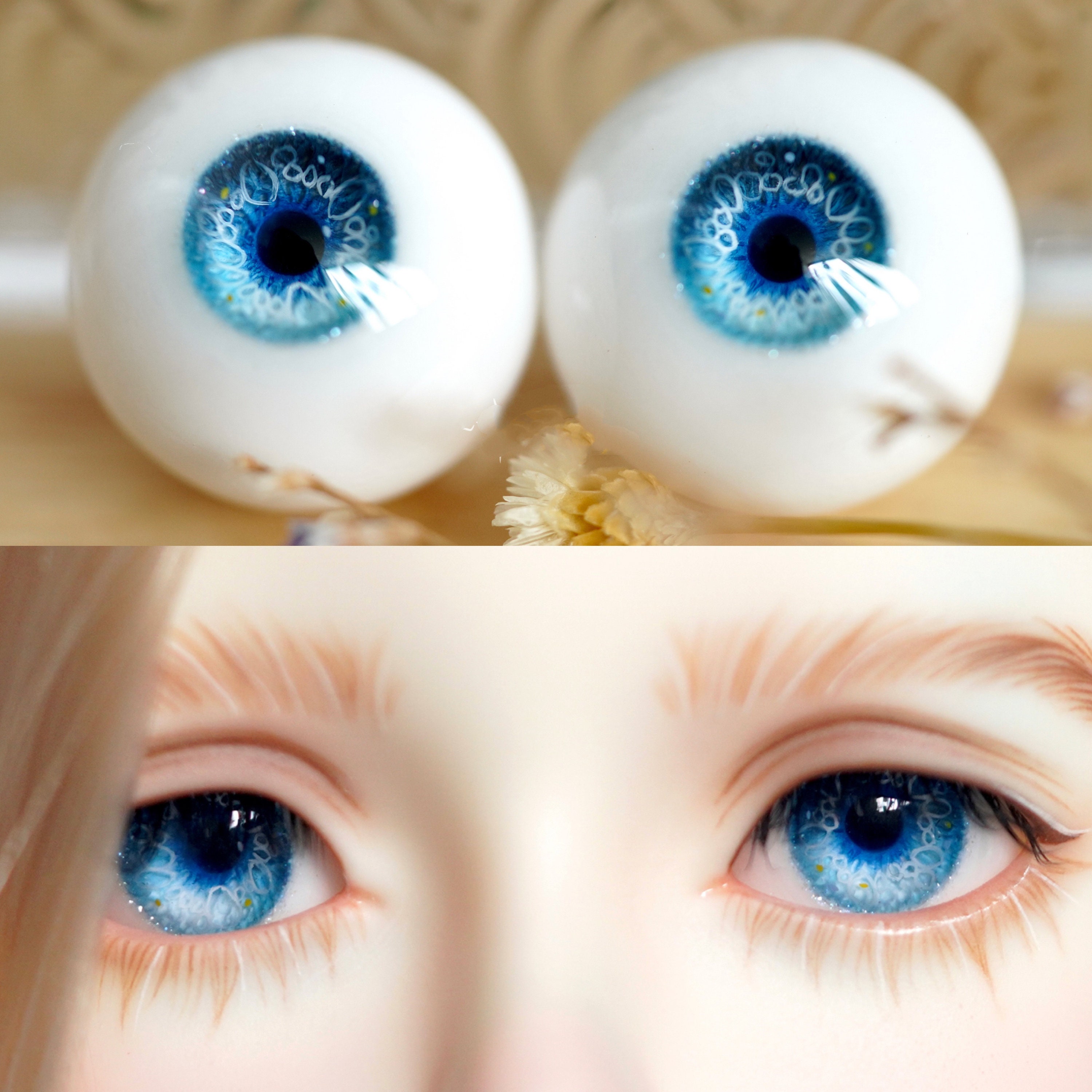 Realistic Blue Resin Doll Eyes, Safety Eyes (10-20mm) - Etsy