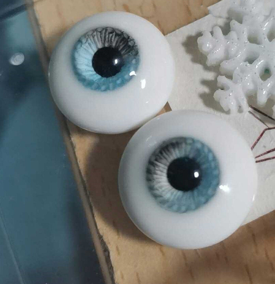 Realistic Resin Doll Eyesblue Eyes16mm 14mm 12mm Bjd - Etsy