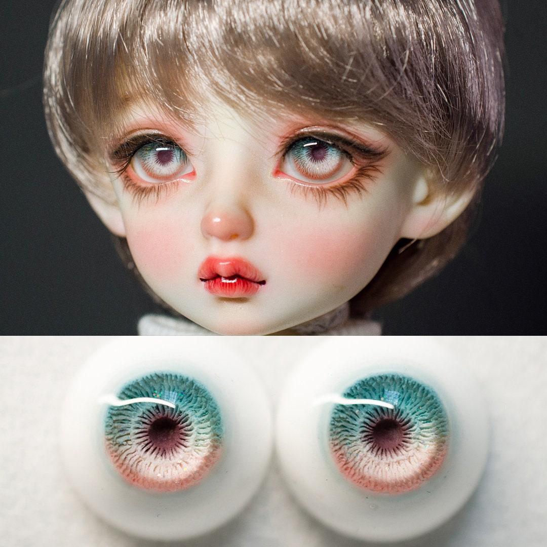 BJD Blue Fantasy Doll Eyesrealistic Eyes Bjd Eyes 10mm 24mm - Etsy